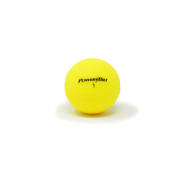 TPX V Matte Finish Yellow Golf Balls - 12Pk | Powerbilt